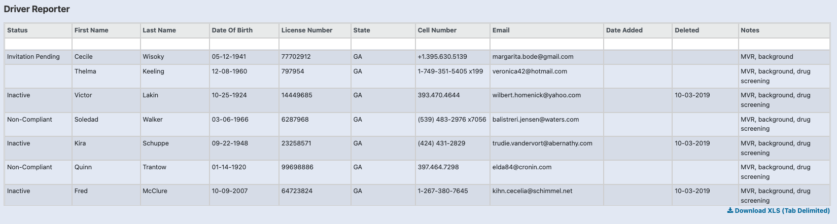 Carriers - Reporter Reports – Help ClearConnect